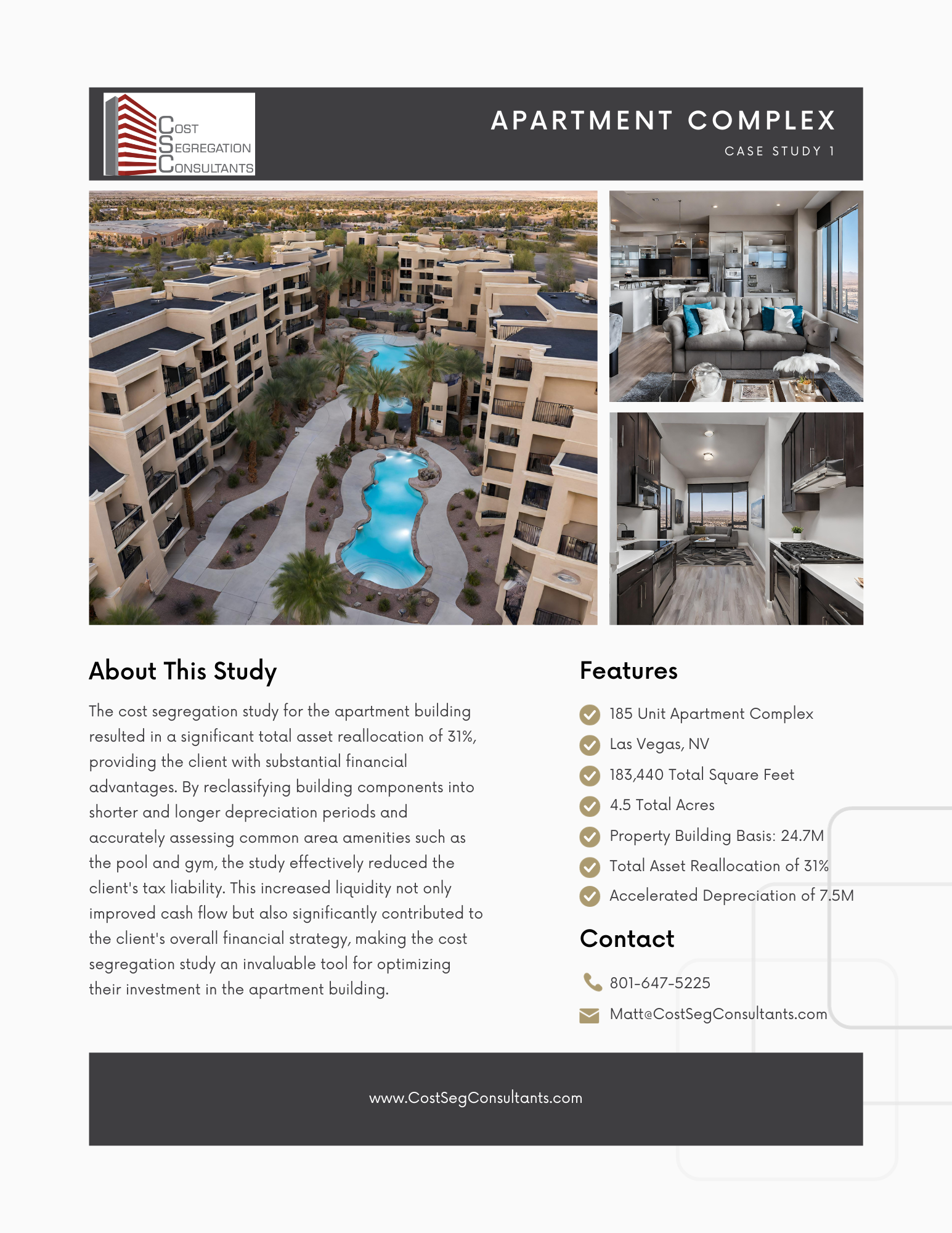 Recent Case Studies of Cost Segregation Studies